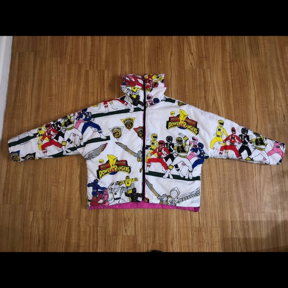 Jackets & Coats | Mighty Morphin Power Rangers Custom Jacket L | Poshmark